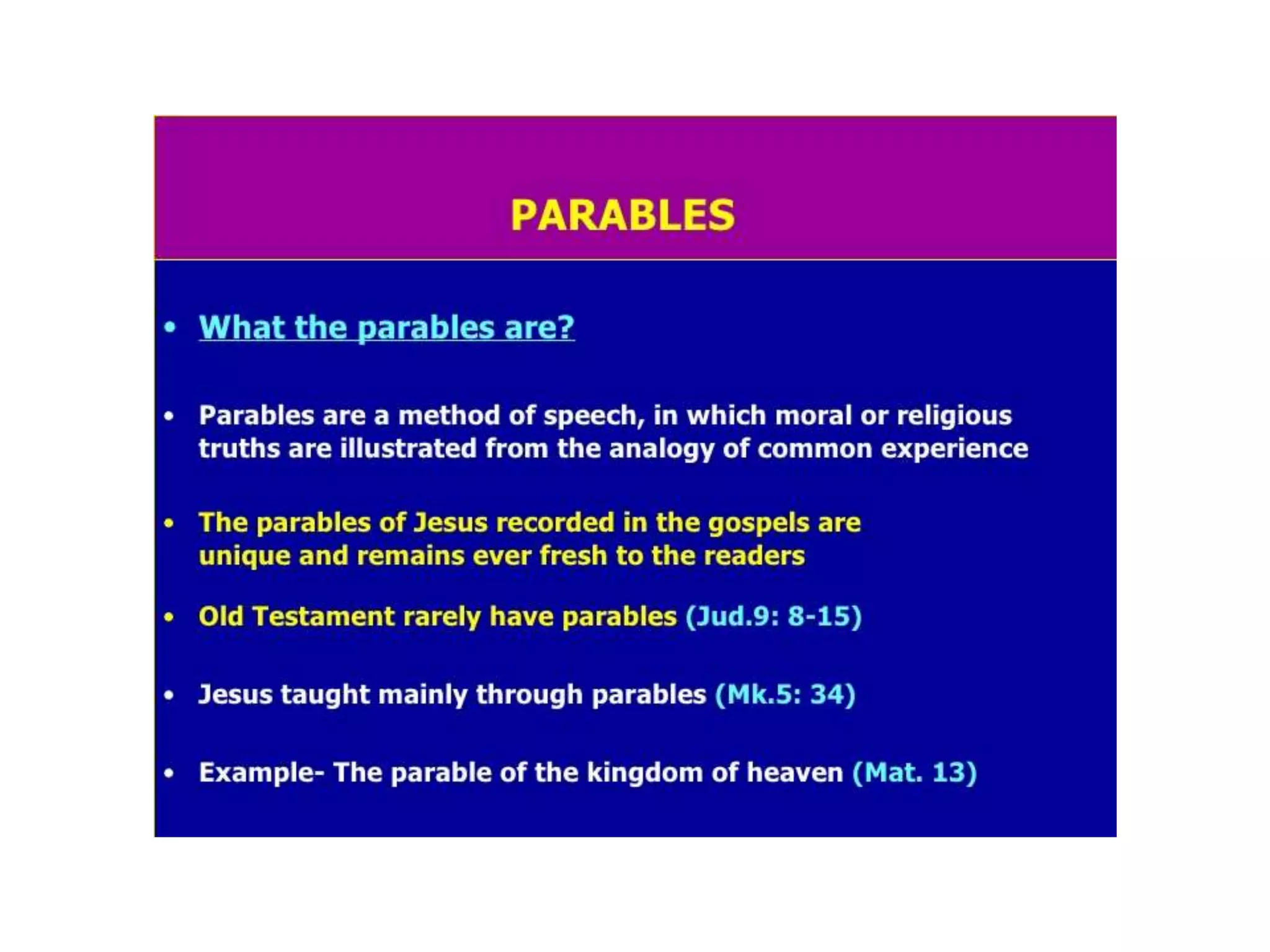 Parables | PPTX