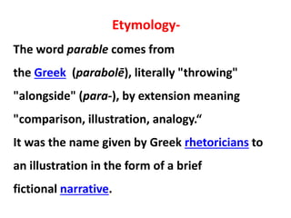 Parables | PPTX