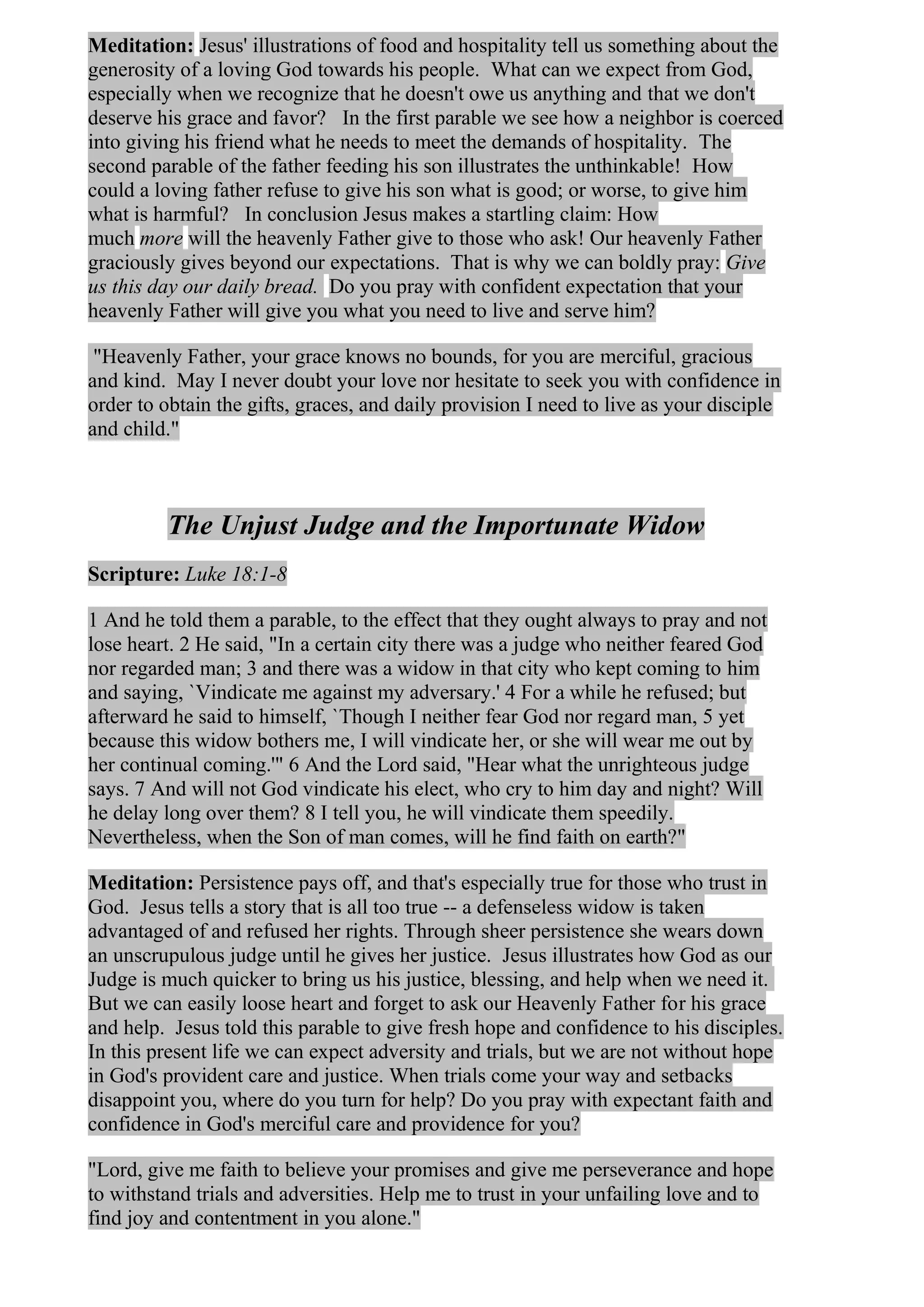 Parables effing parables | DOCX