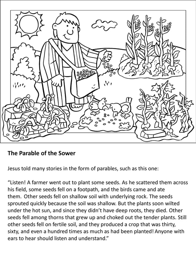 Parables of Jesus for Children: Coloring Book | PDF