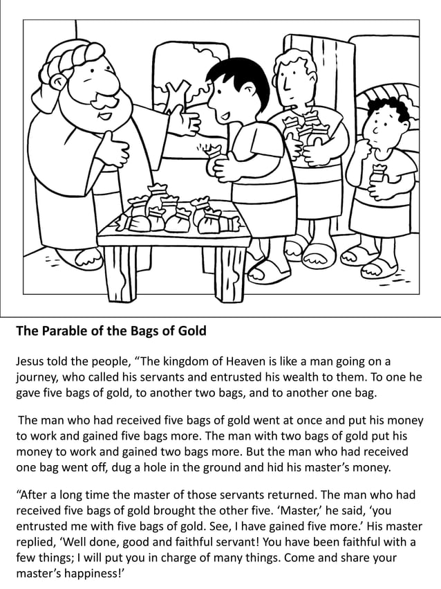 Parables of Jesus for Children: Coloring Book | PDF