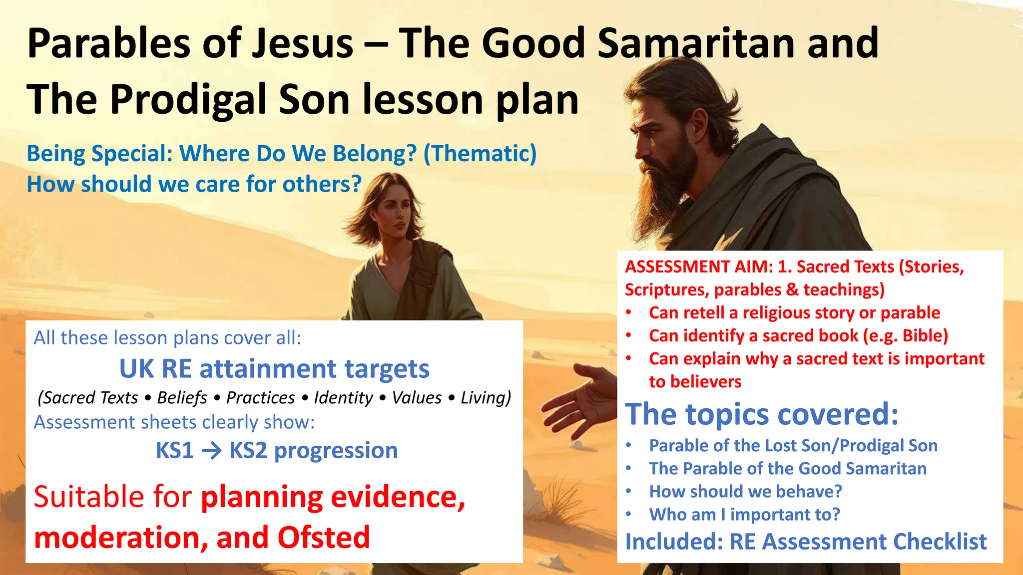Parables of Jesus Good Samaritan and Prodigal Son lesson plan ...