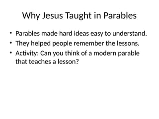 Parables_Presentation_Grade6.powerpoint presentation | PPTX