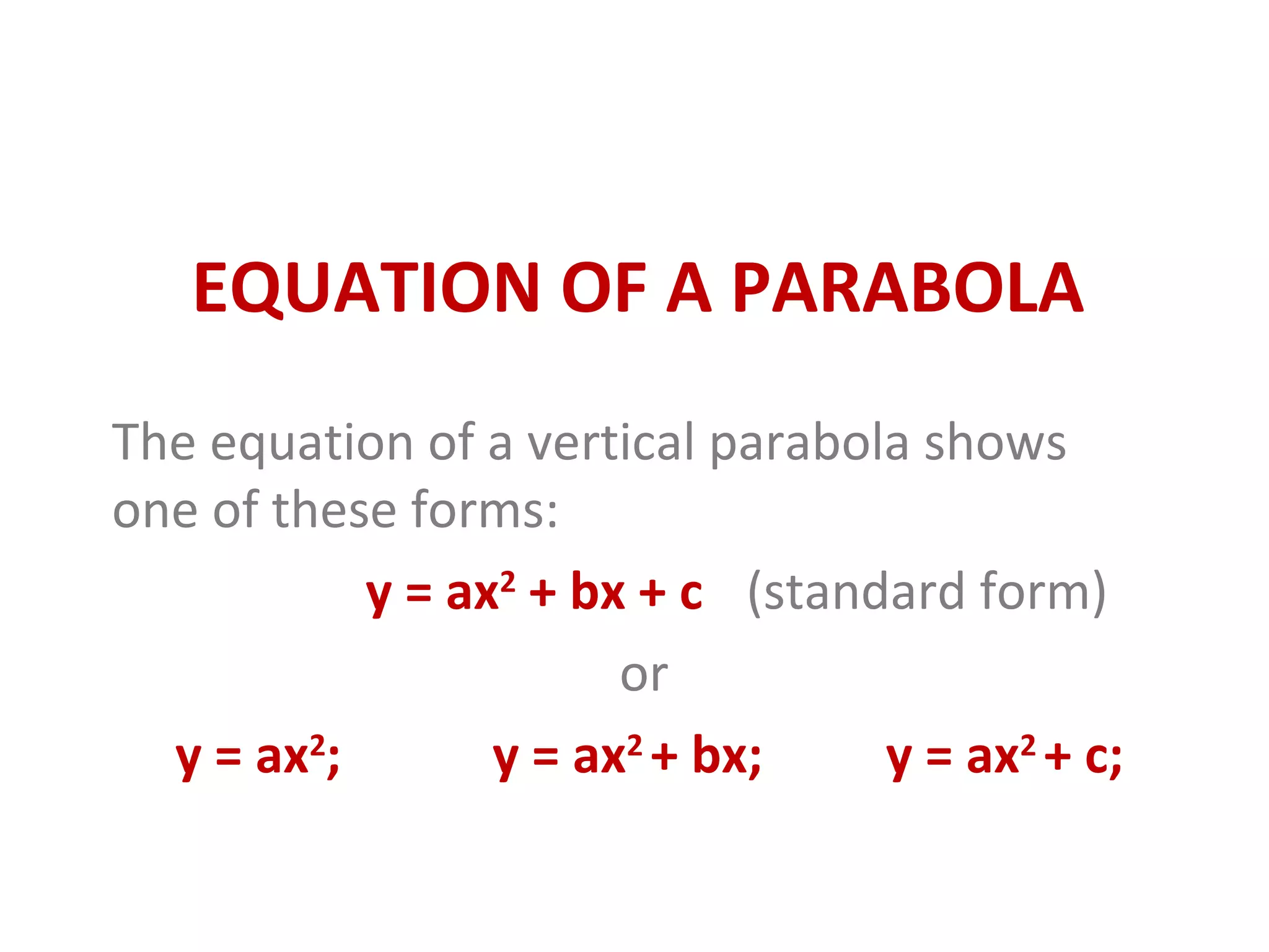 Parabola | PPT