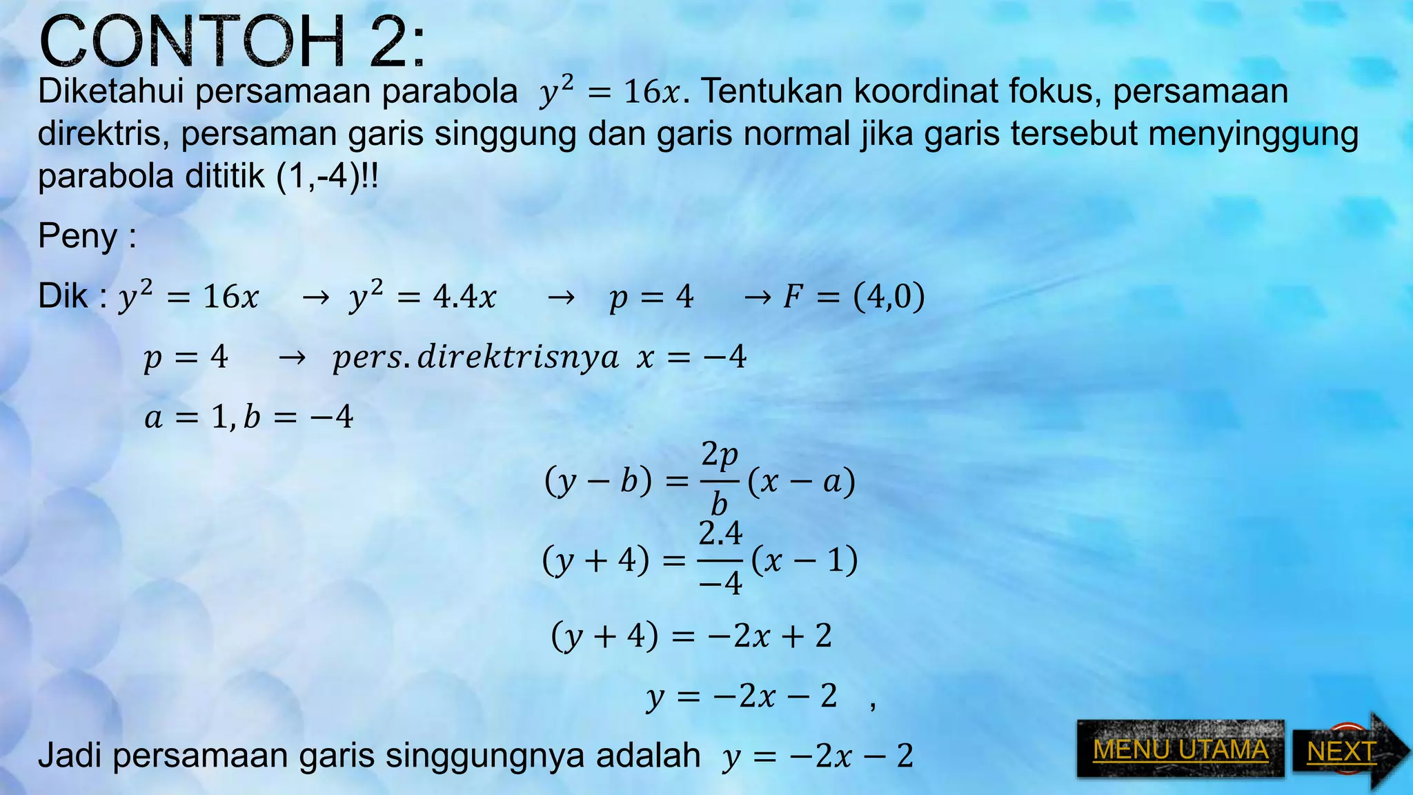 Parabola Presentation | PPTX