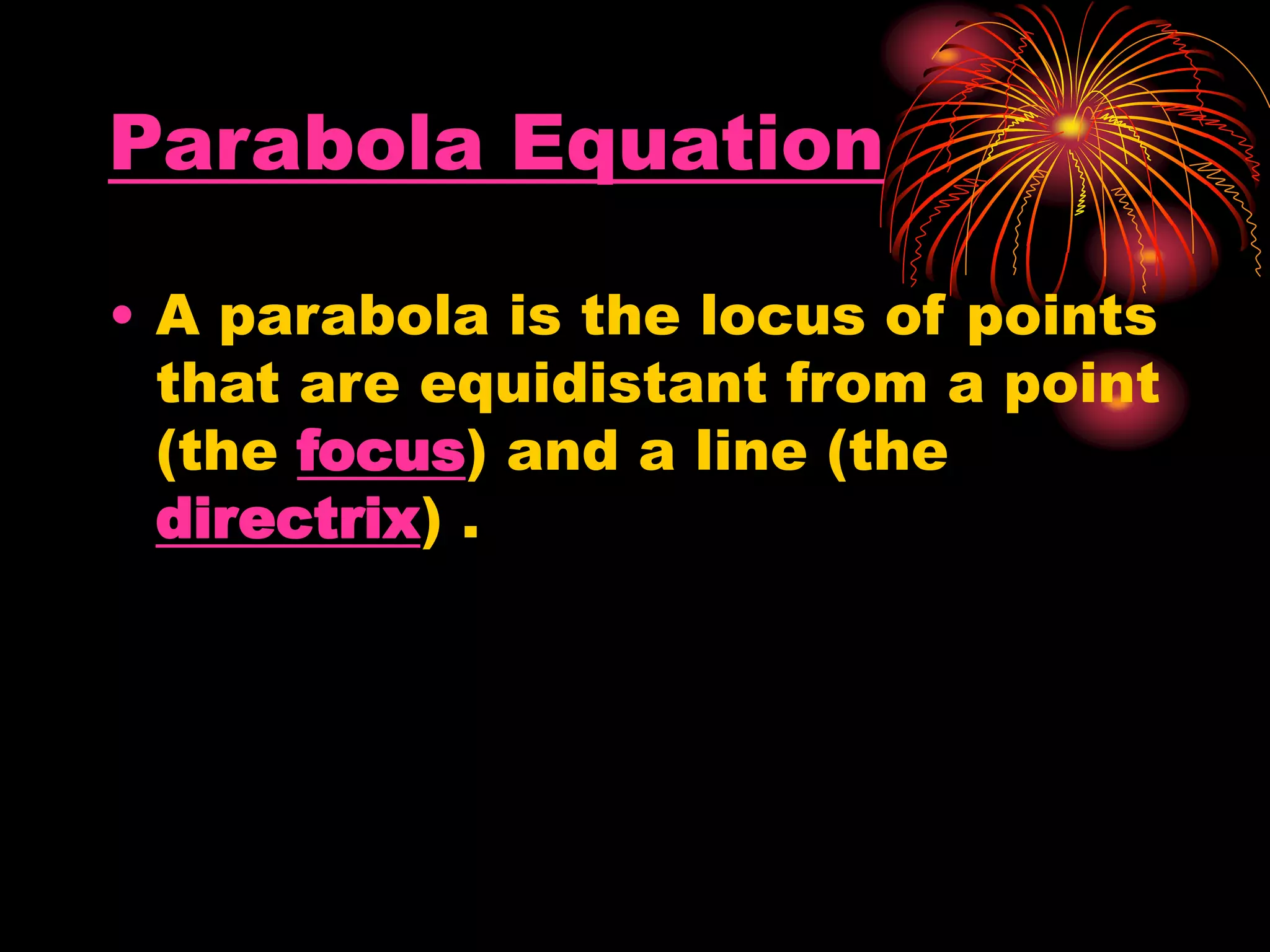Parabola | PPT