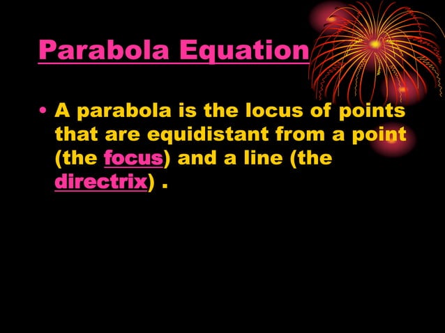 Parabola | PPT