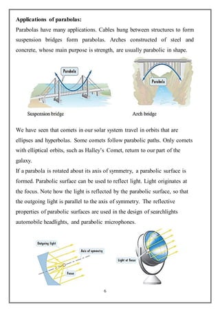 parabola.pdf parabola القطع المكافئ math | PDF | Space and Astronomy ...