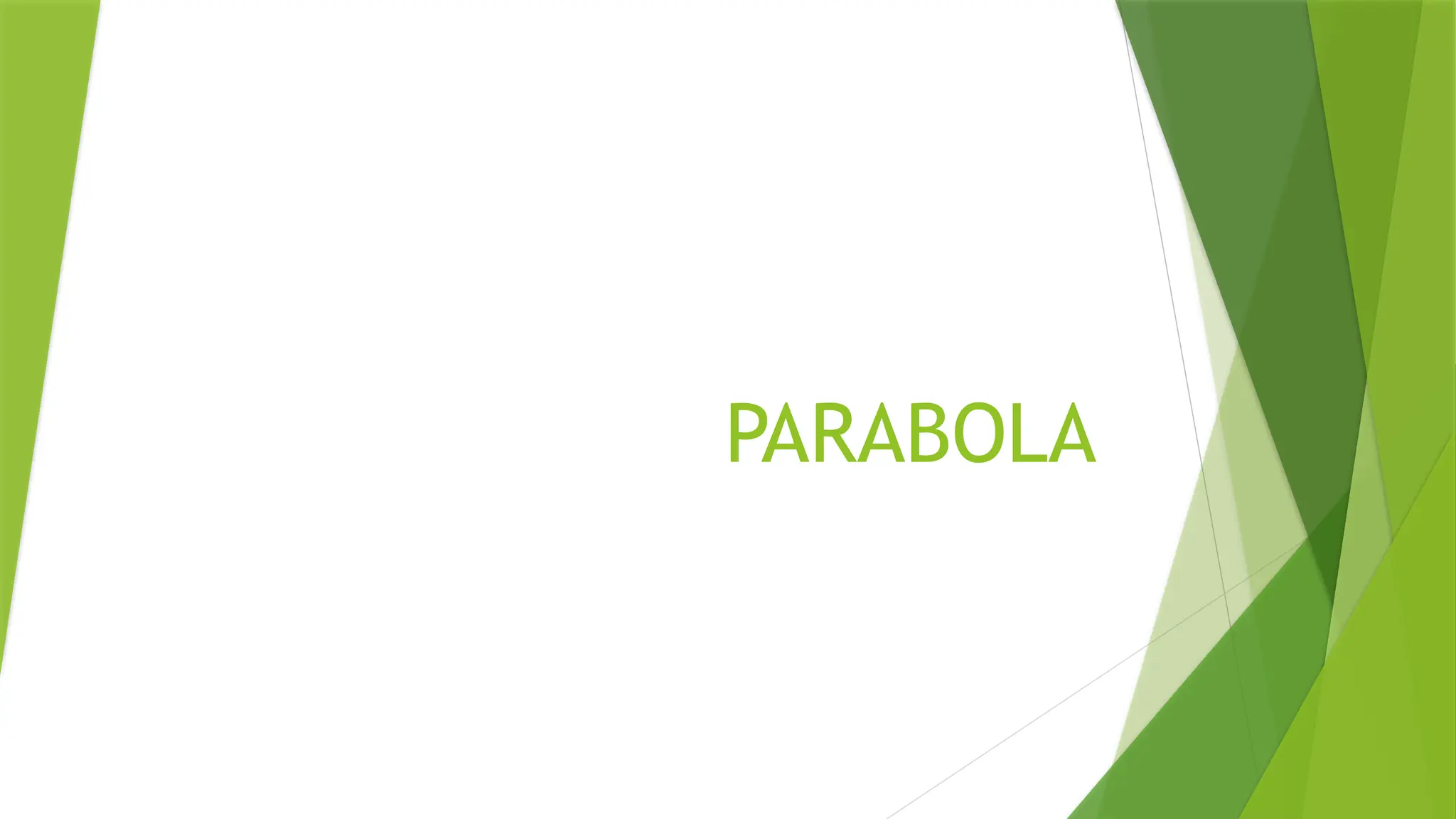 PARABOLA - pre calculus ( conic sections) | PPTX