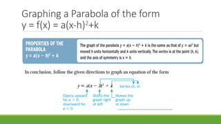 parabola ppt for understanding the basics | PPTX