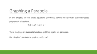 parabola ppt for understanding the basics | PPTX