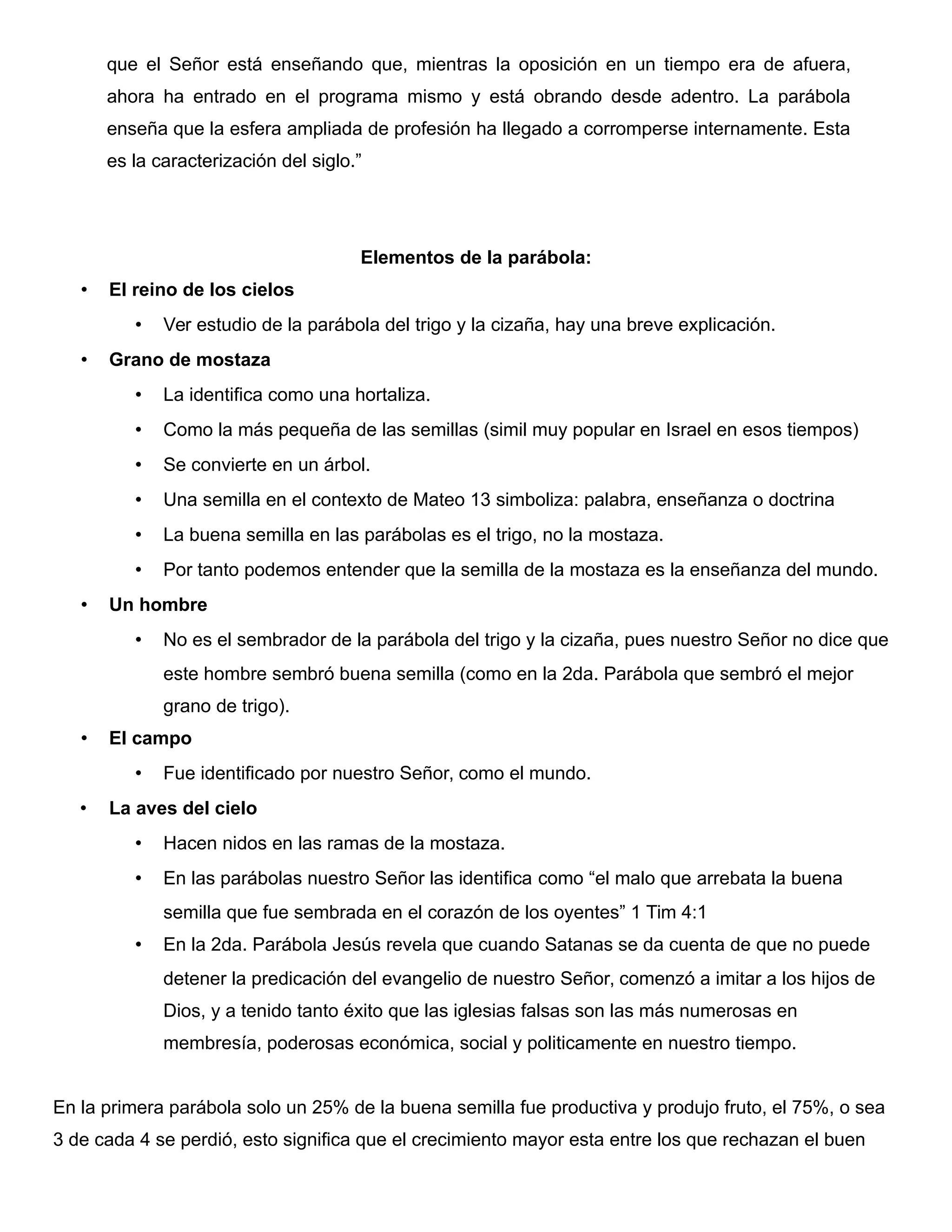 Parabola grano de mostaza | PDF