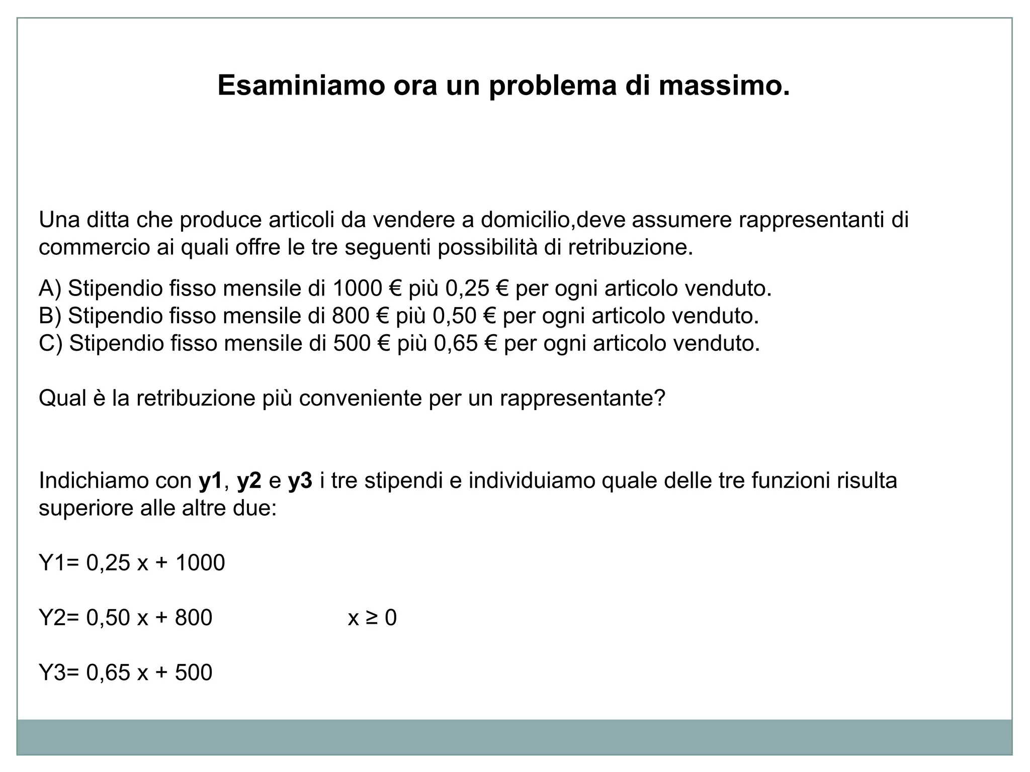 La parabola nei problemi di scelta | PPTX