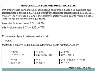 La parabola nei problemi di scelta | PPTX