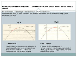 La parabola nei problemi di scelta | PPTX