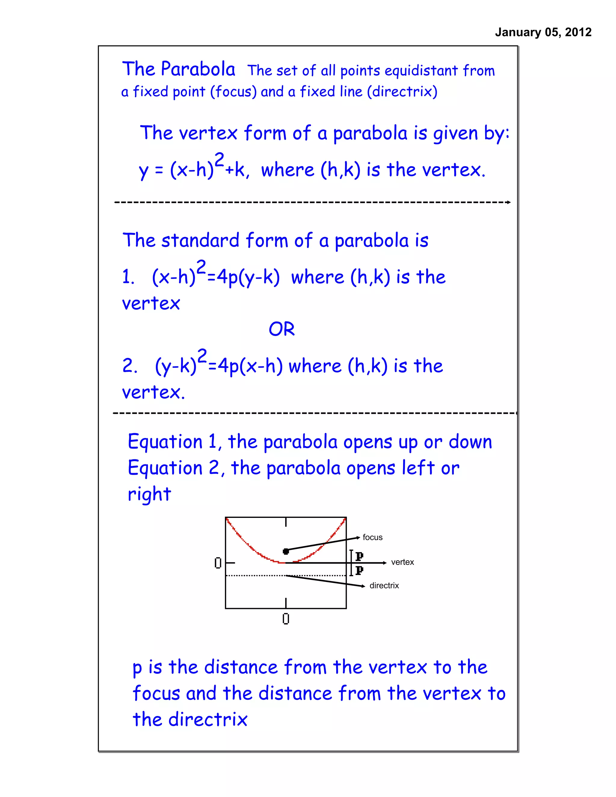 Parabolas | PDF
