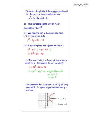 Parabolas | PDF