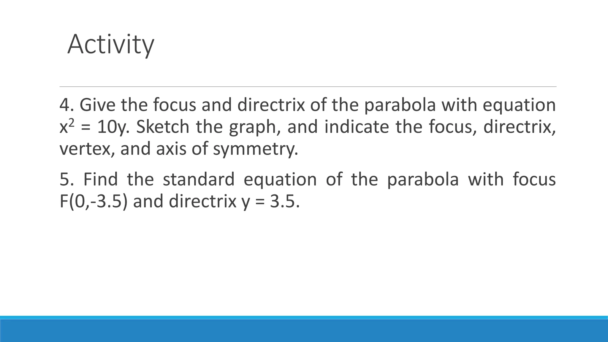 Parabolas | PPTX | Physics | Science
