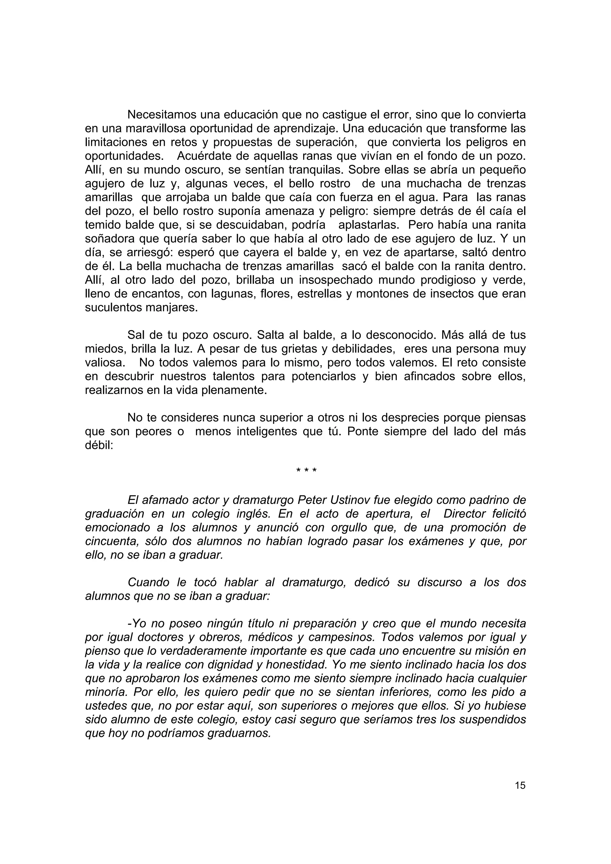 Parábolas para educar en valores | PDF