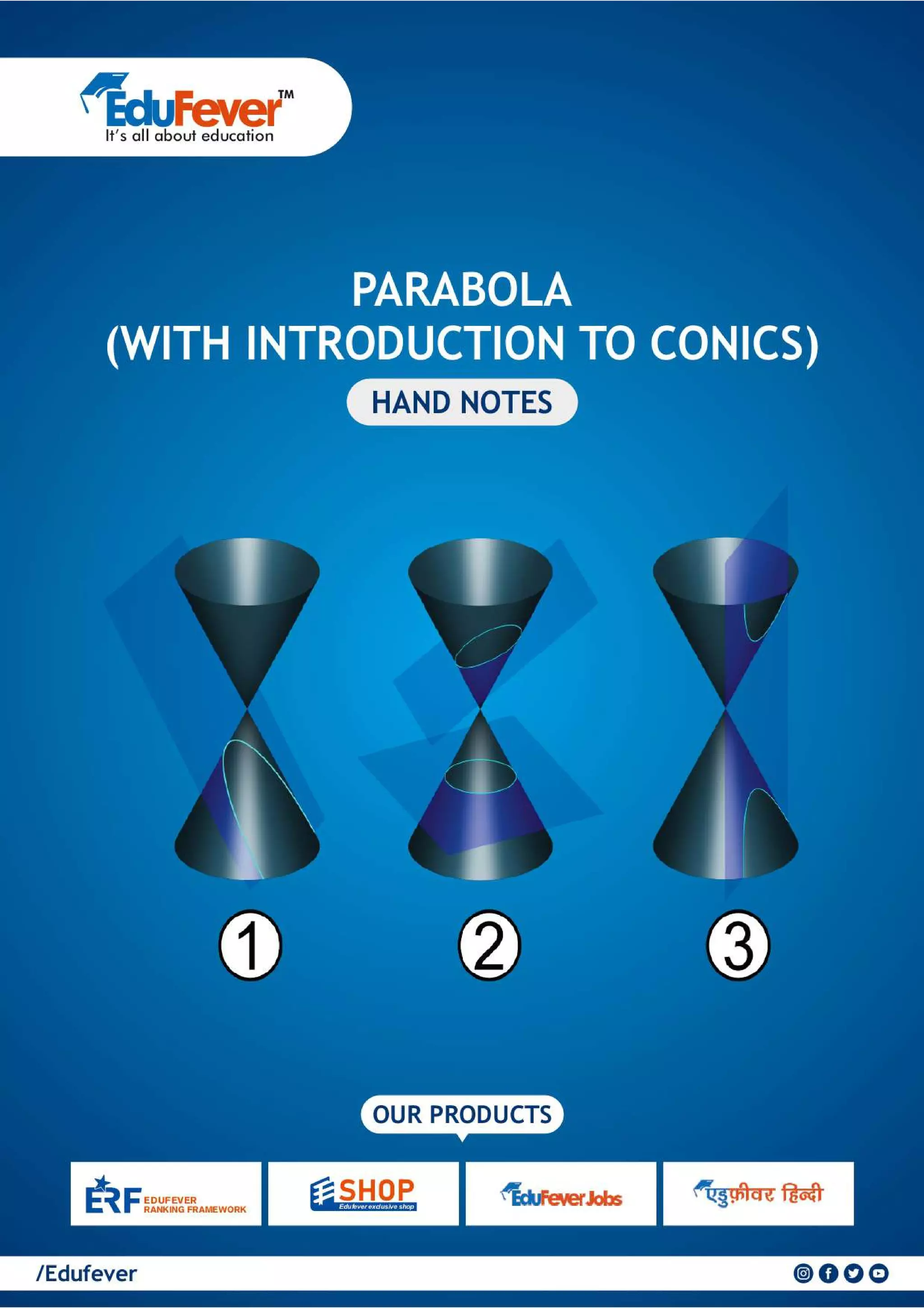Parabola - Mathematics Handwritten Notes | PDF