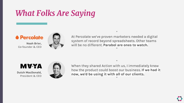 Parabol Angel Pitch Deck | PDF