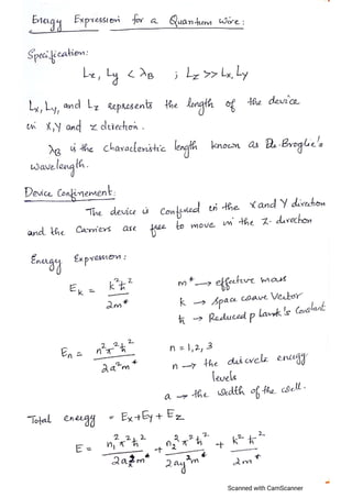 parabolic and triangular quantum well, Quantum wire.pdf | Consumer Electronics | Technology ...