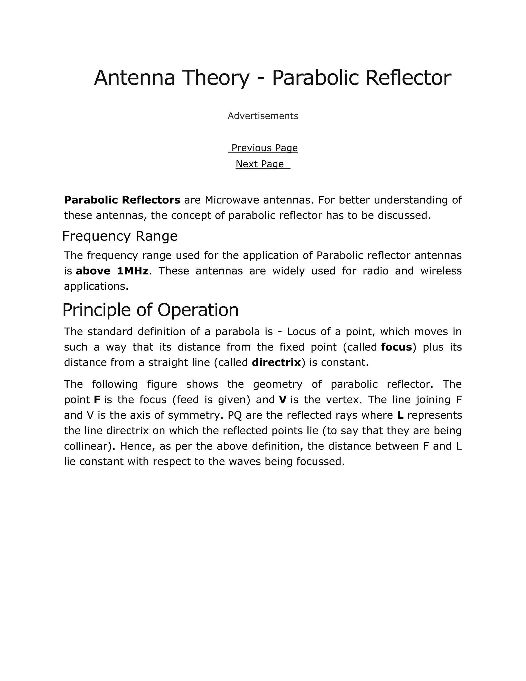 Parabolic Antenna Theory.docx