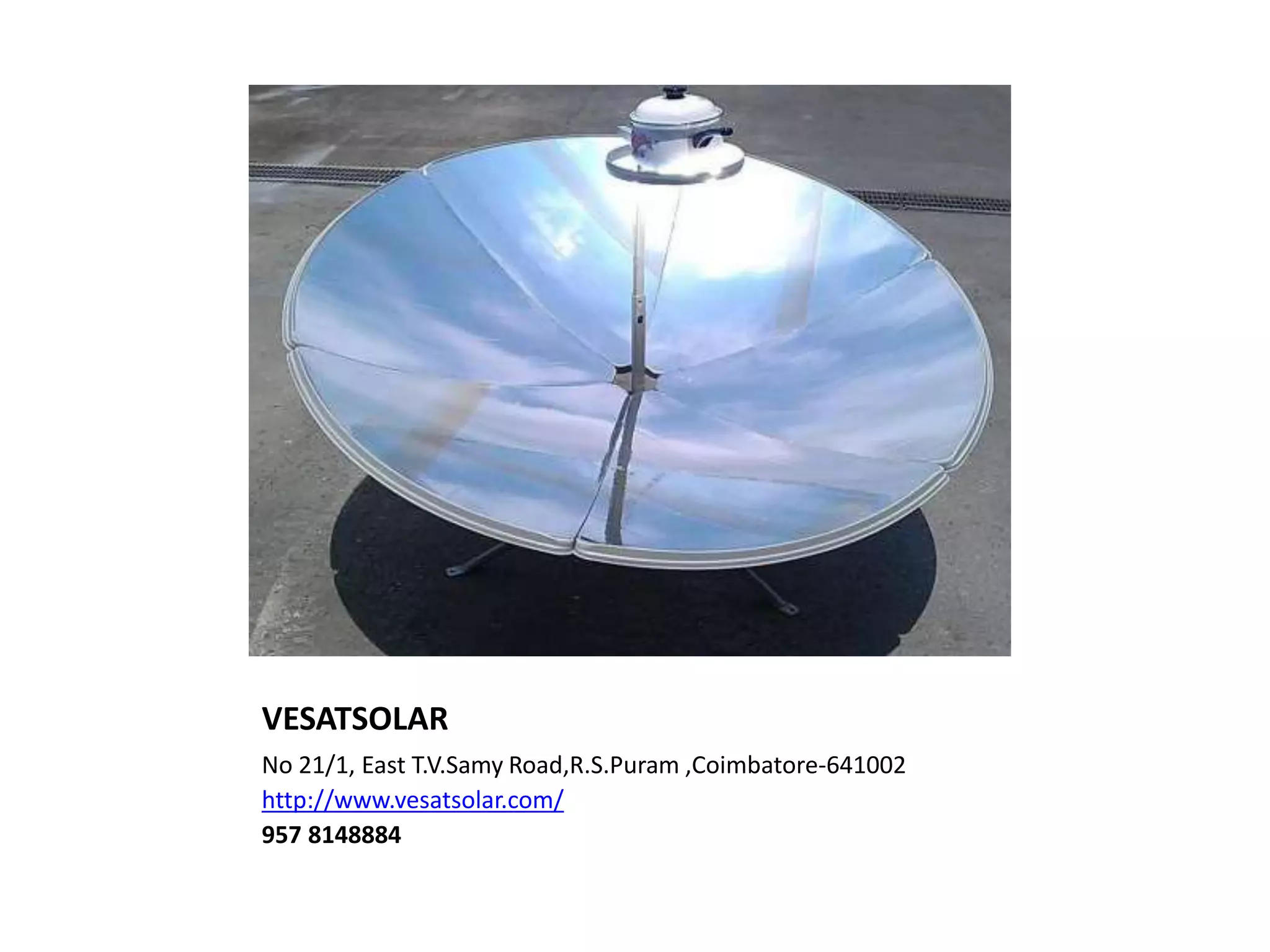 Parabolic solar cooker | PPTX