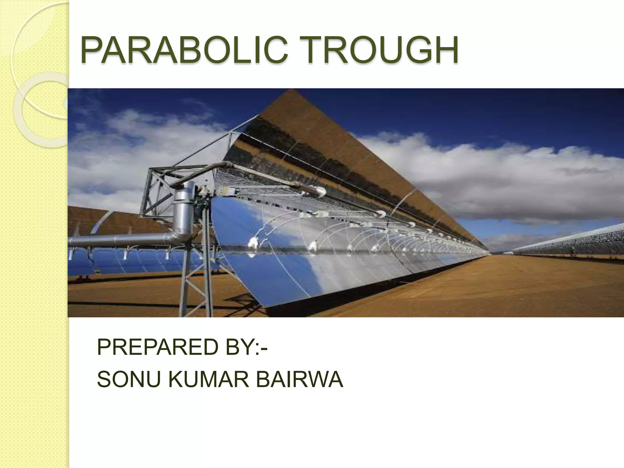 Parabolic trough | PPTX