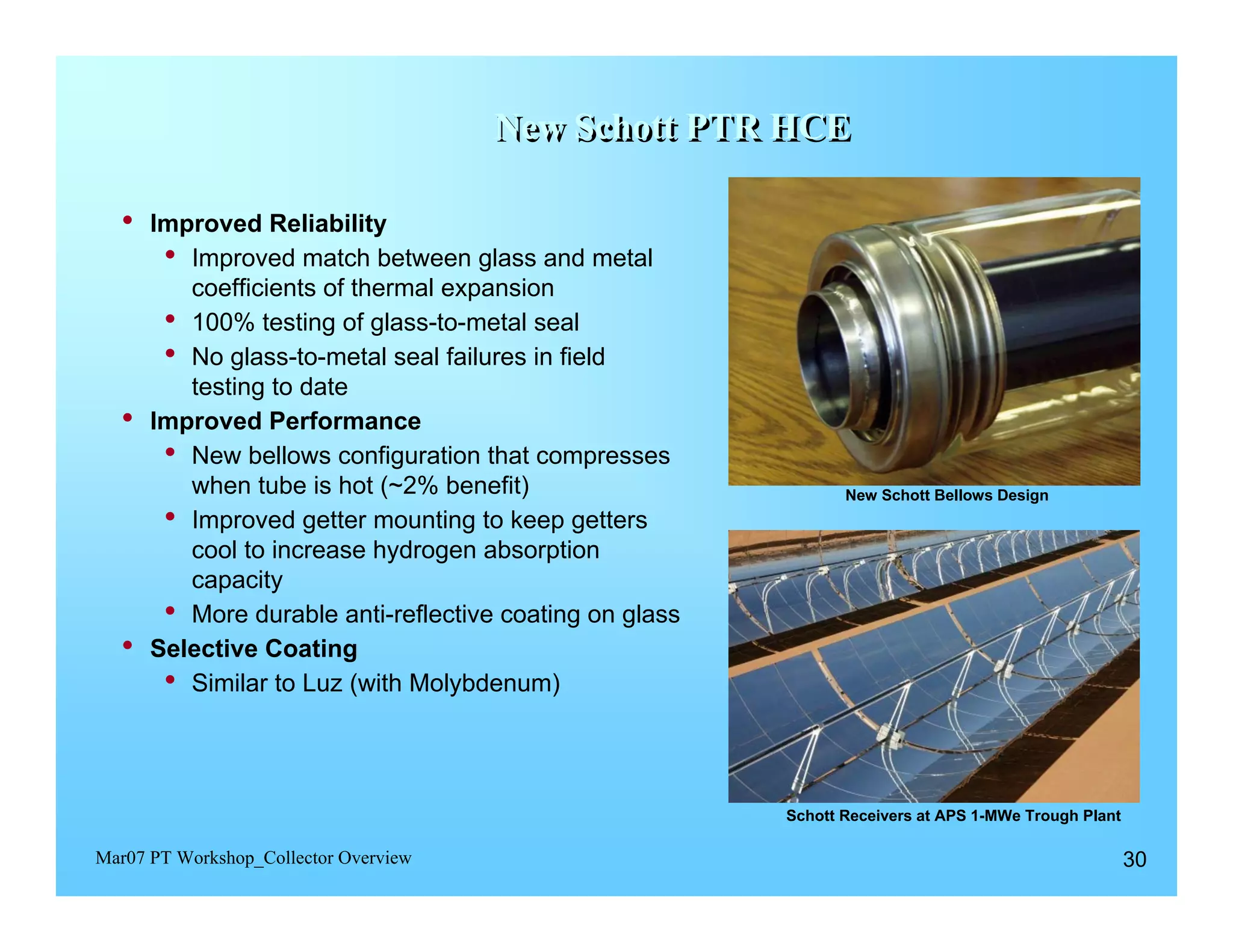Parabolic trough collectors comparison | PDF