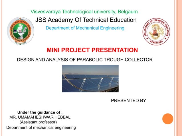 DESIGN AND ANALYSIS OF PARABOLIC COLLECTOR.pptx