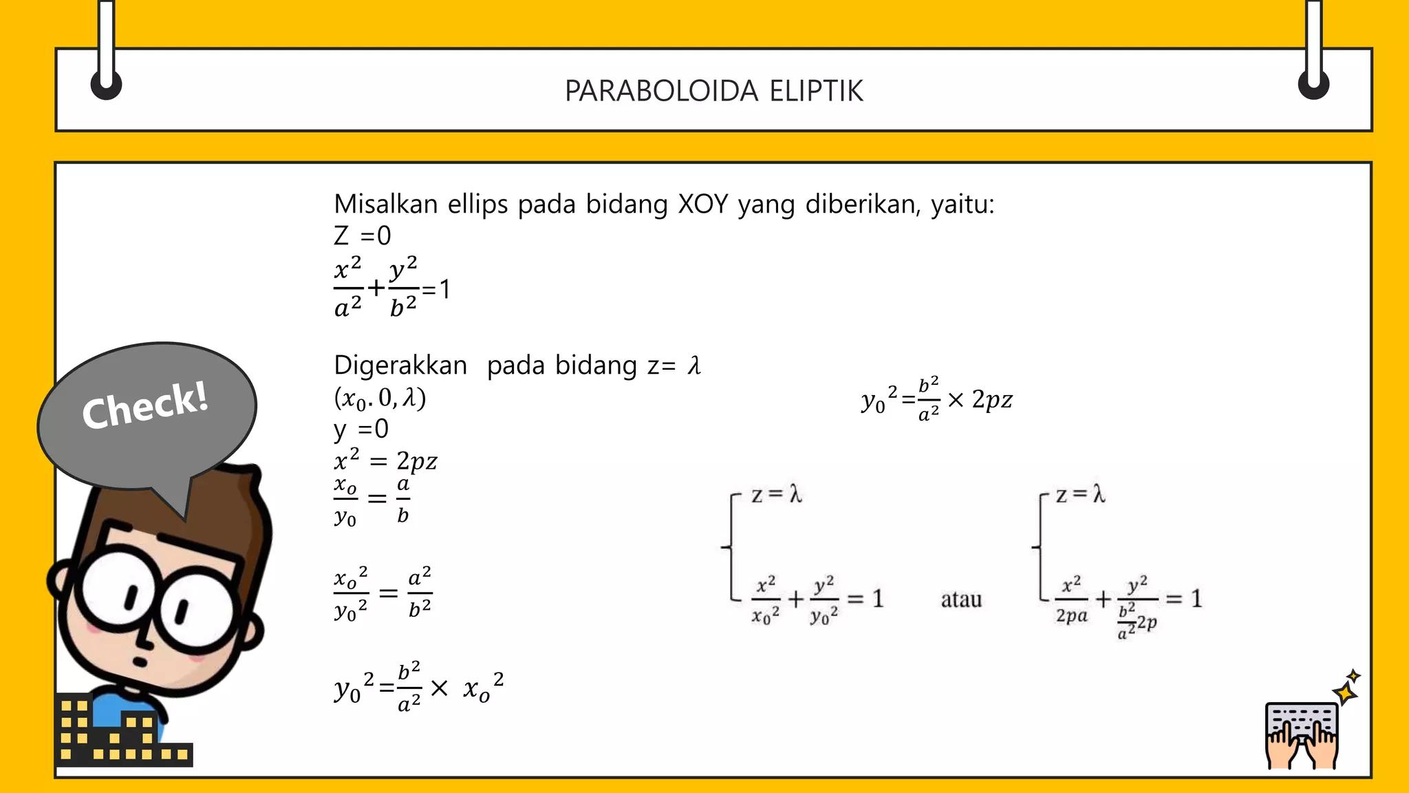 Paraboloida eliptik dan paraboloida hiperbolik | PPTX