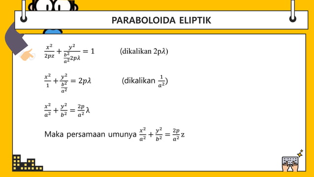 Paraboloida eliptik dan paraboloida hiperbolik | PPTX