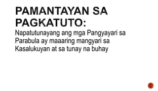 Filipino 9 Parabula | PPTX