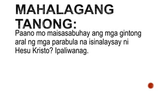 Filipino 9 Parabula | PPTX