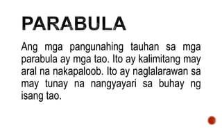 PARABULA at TALINGHAGA NG TUSONG KATIWALA.pptx