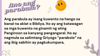 FILIPINO,9 PARABULA SUMMARY AND DEFINITION | PDF