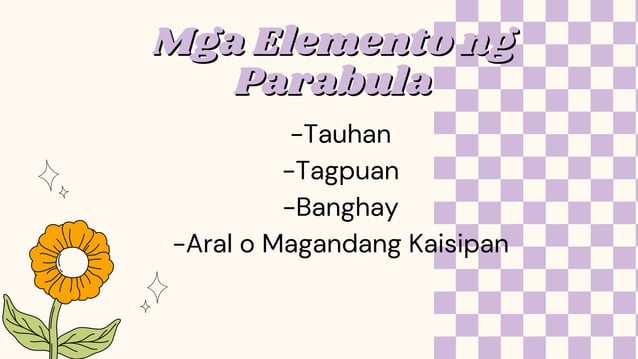 FILIPINO,9 PARABULA SUMMARY AND DEFINITION | PPT