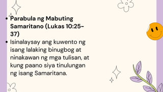 FILIPINO,9 PARABULA SUMMARY AND DEFINITION | PDF