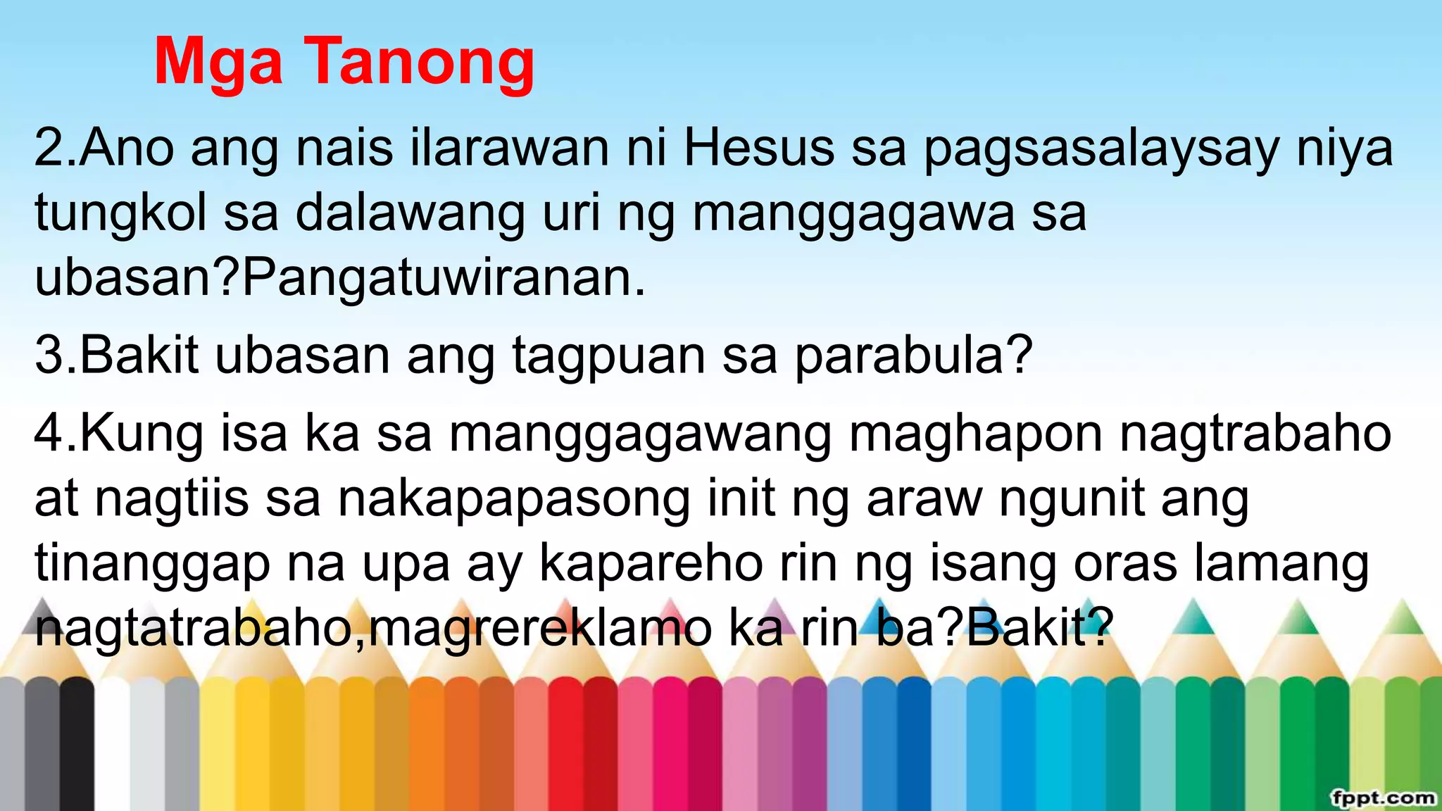 Parabula Ang Talinghag Tungkol sa May-ari ng Ubasan.pptx