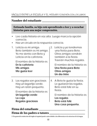 Libro de actividades para el hogar. Lenguaje Primer ciclo básico. | PDF