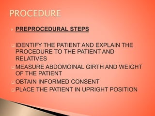PARACENTESIS.pptx | Digestive Disorders | Diseases and Conditions