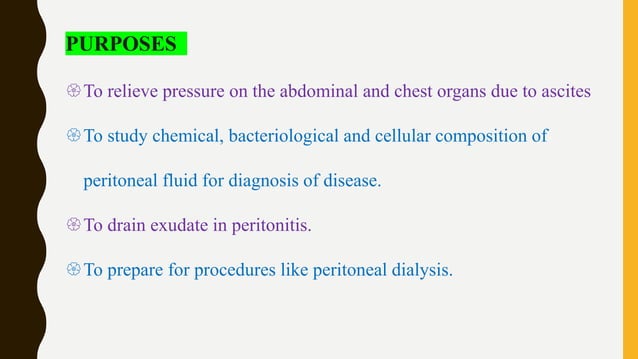 Paracentesis | PPTX | First Aid | Injuries
