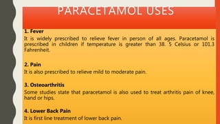 Paracetamol uses ,interaction and its toxicity | PPTX