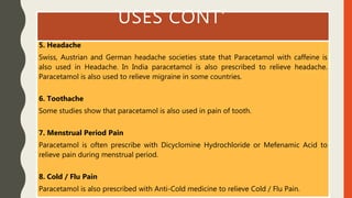 Paracetamol uses ,interaction and its toxicity | PPTX