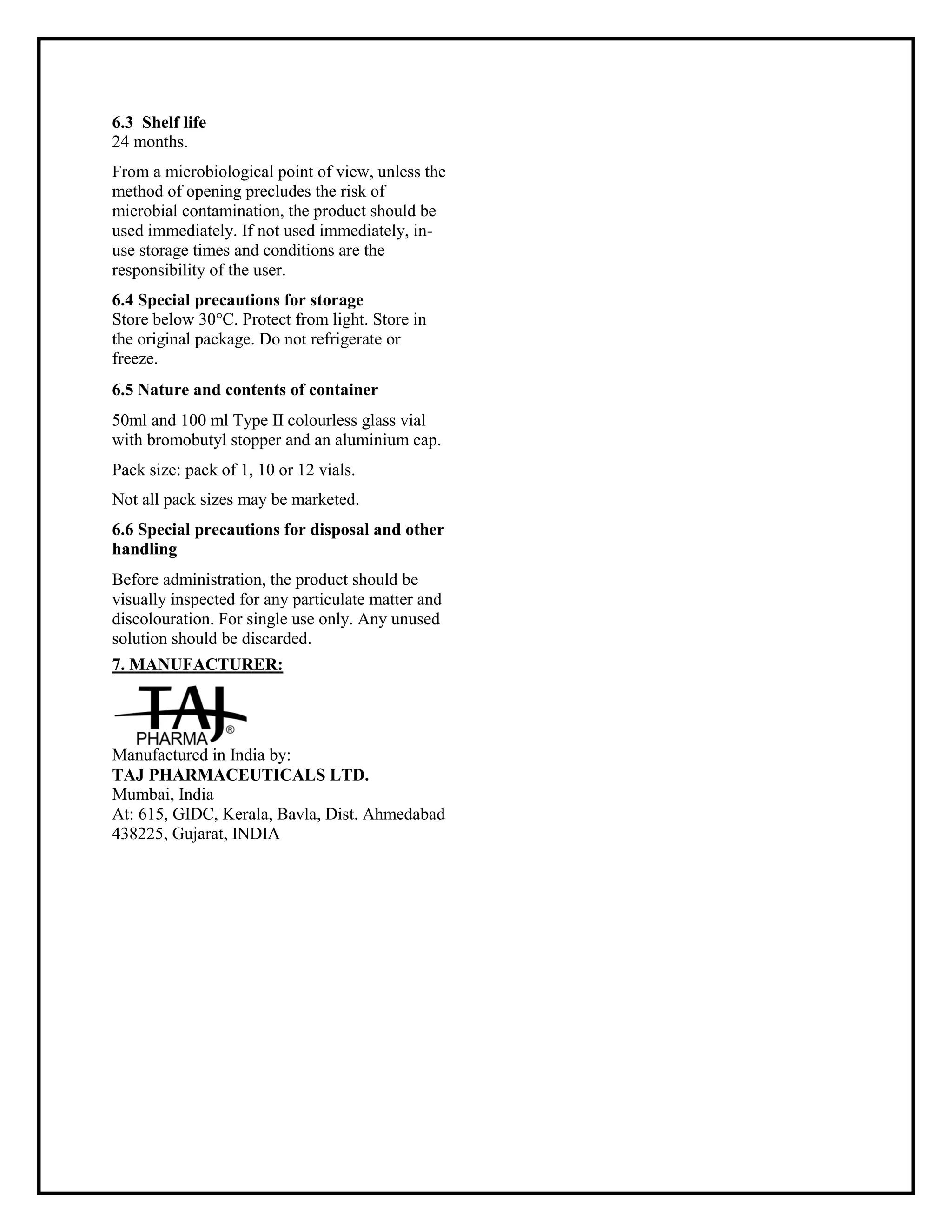 Paracetamol 10 mg per ml solution for infusion smpc taj pharmaceuticals | PDF