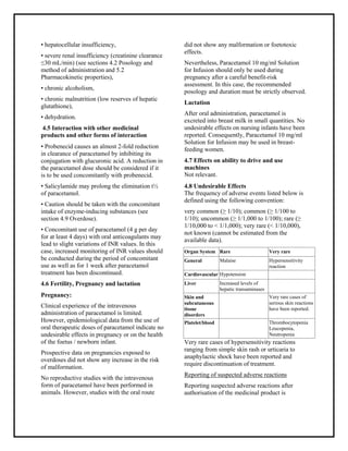 Paracetamol 10 mg per ml solution for infusion smpc taj pharmaceuticals ...