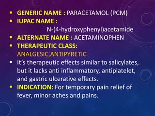 Paracetamol 30 | PPTX
