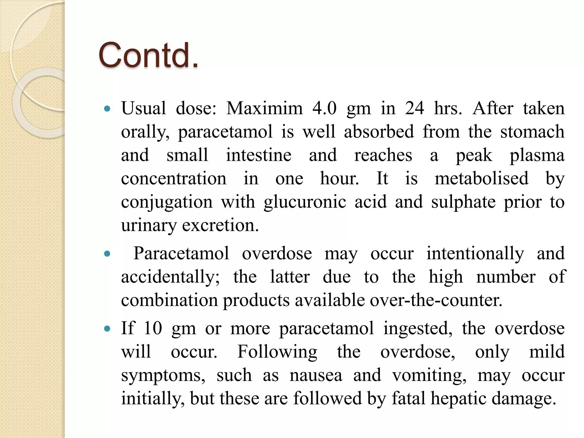 Case Study on Paracetamol toxicity | PPTX