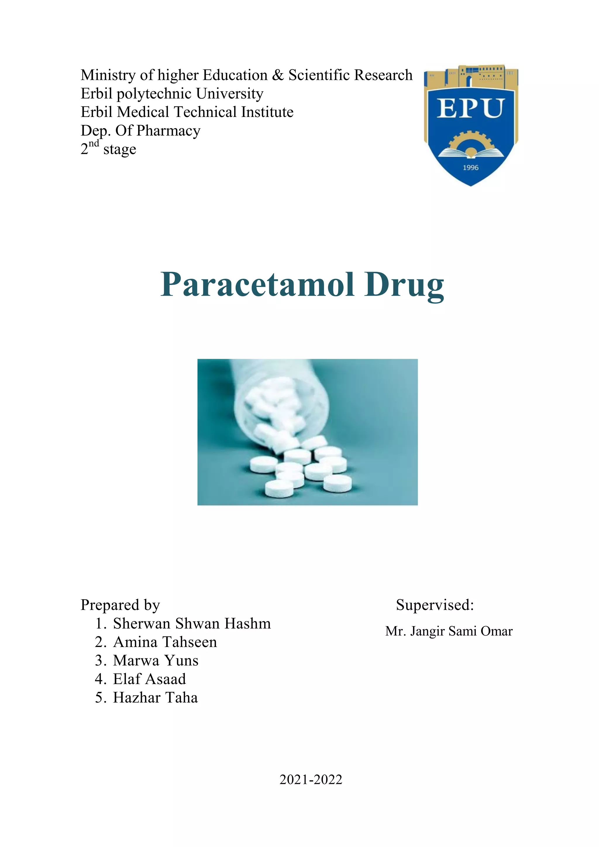 Paracetamol drug | PDF